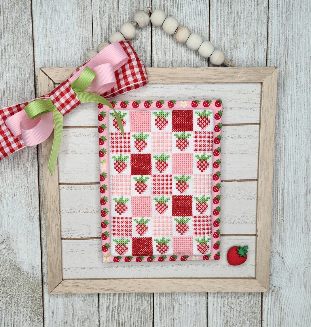 June Mini Quilt Cross Stitch Chart PDF, Summer Cross Stitch, Quilt ...