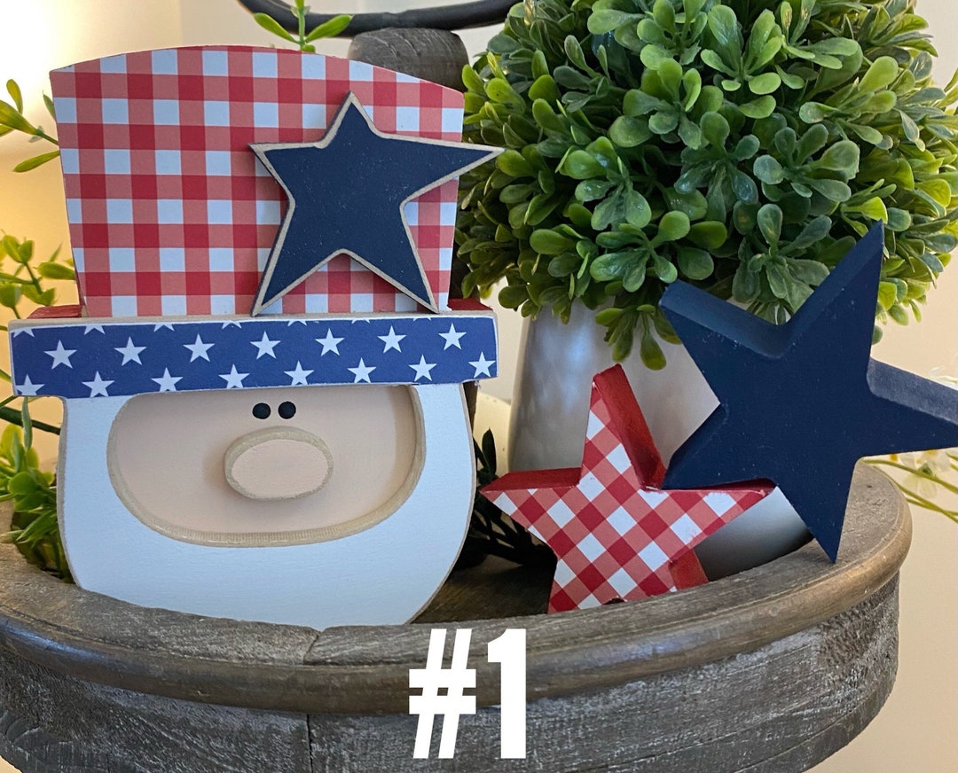 Uncle Sam, Fourth of July Decor, Star, Summer Decor, Patriotic Decor ...