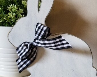 Buffalo Check Bunny - Etsy