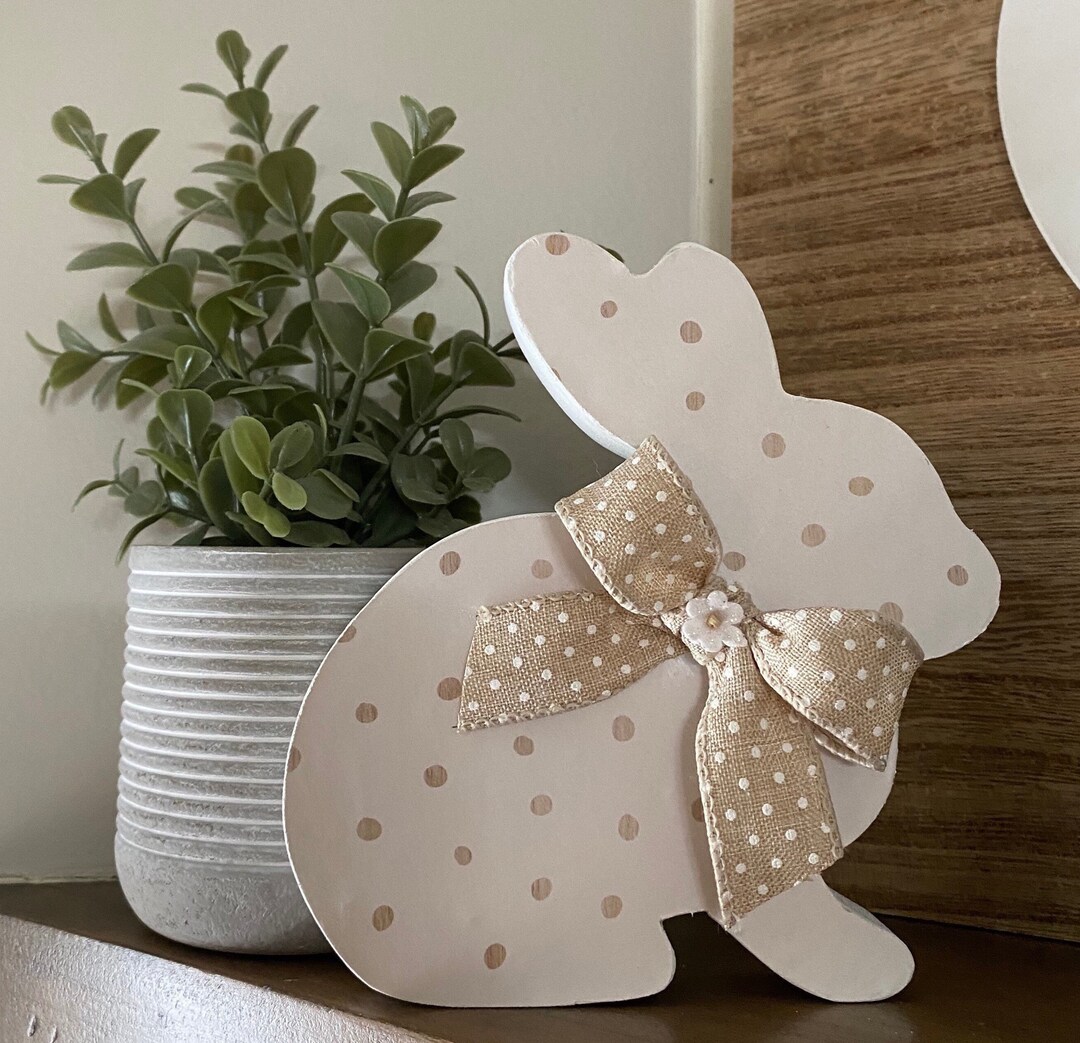 Buffalo Check Bunny, Buffalo Plaid, Easter Decor, Farmhouse Decor ...