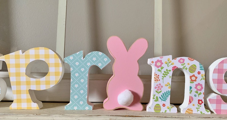 Spring Decor Easter Decor Spring Wood Blocks Spring Letter - Etsy