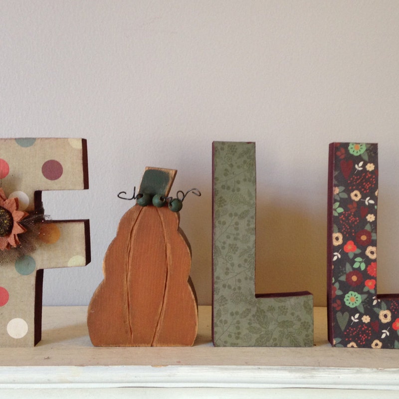 Wood Letter Blocks - Etsy