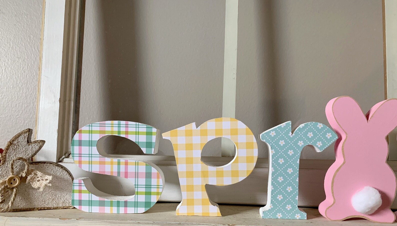 Spring Decor Easter Decor Spring Wood Blocks Spring Letter - Etsy