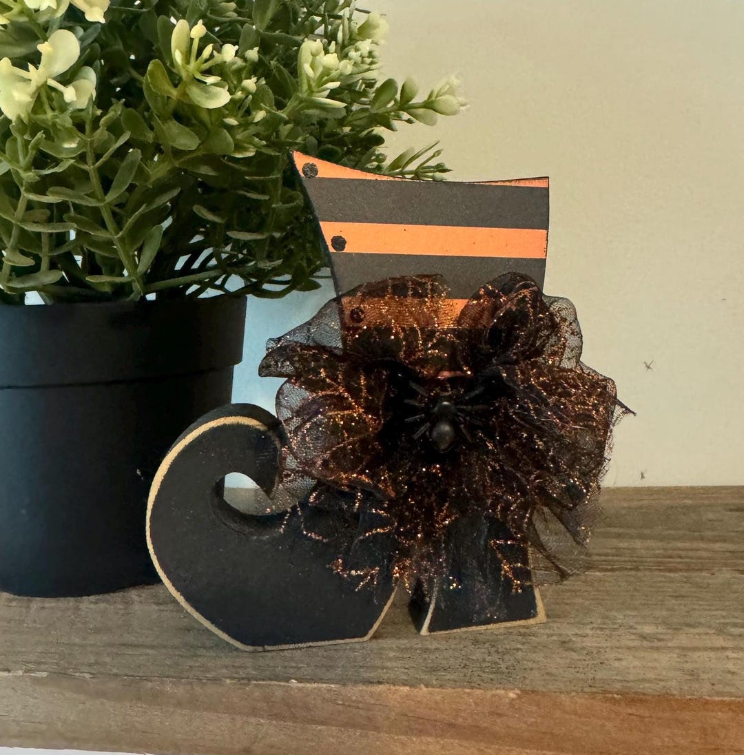 Witches Boot Halloween Decor - Etsy