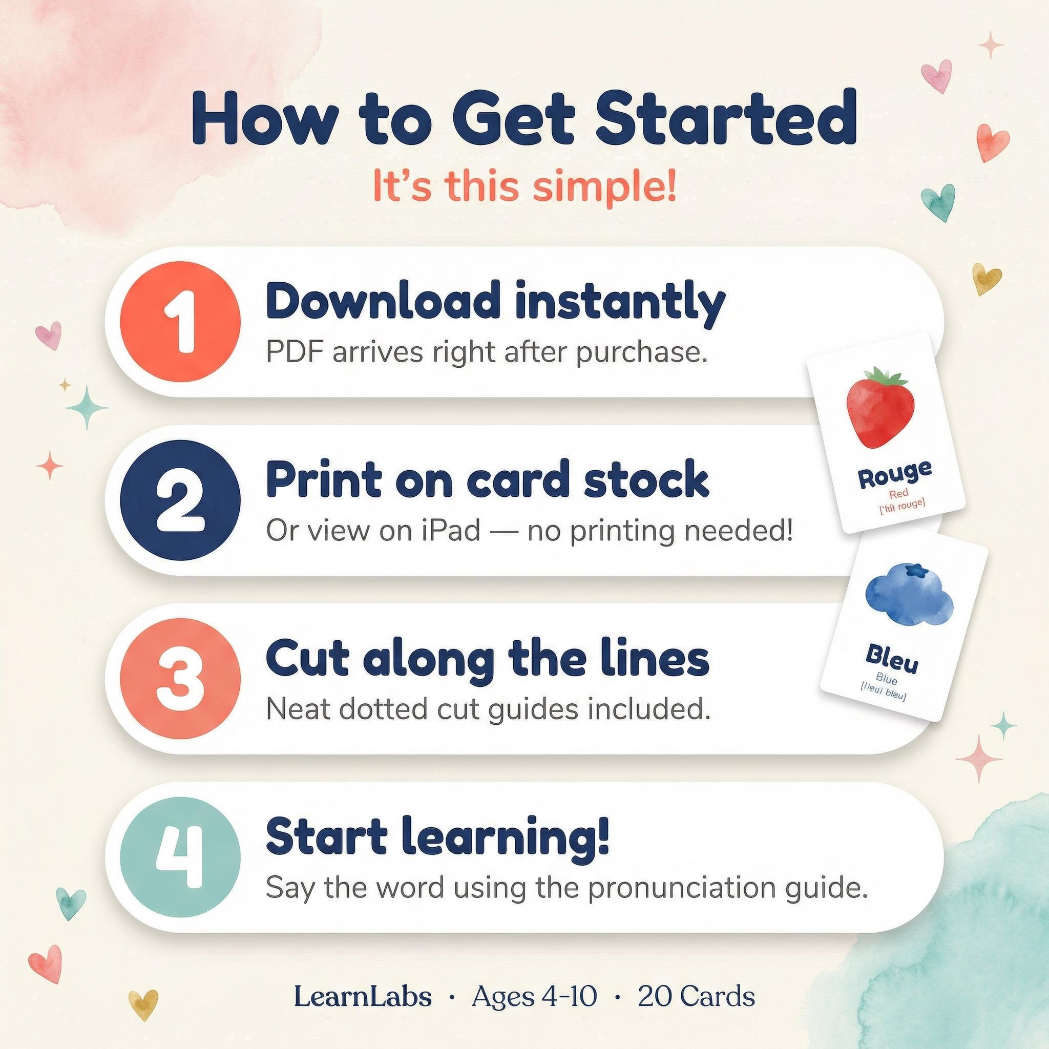 French Numbers 1-20 Flashcards – Printable Bilingual Education PDF ...