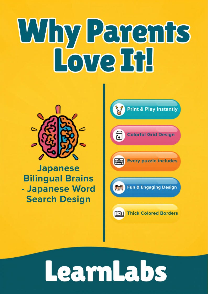 Japanese Days Word Search Printable – Vocabulary Learning Activity (PDF ...