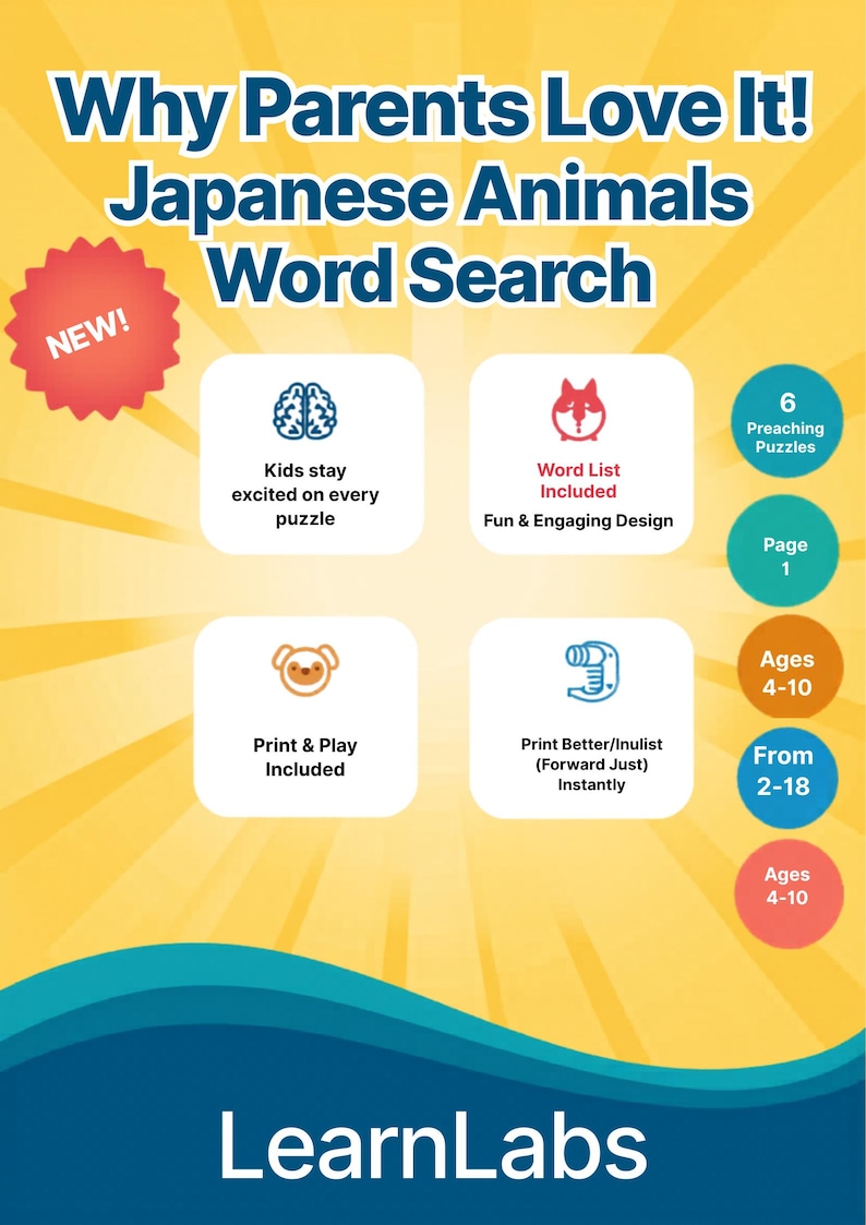 Japanese Days Word Search Printable – Vocabulary Learning Activity (PDF ...