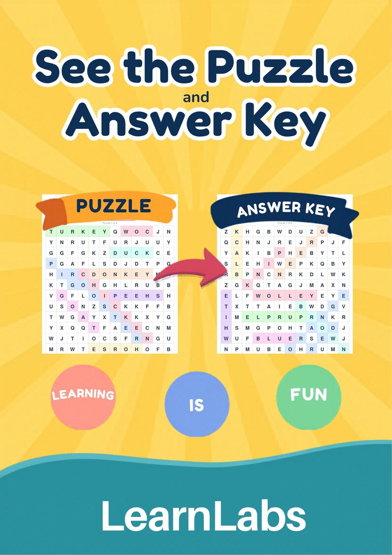 Korean Animals Word Search Printable – Vocabulary Learning Activity ...