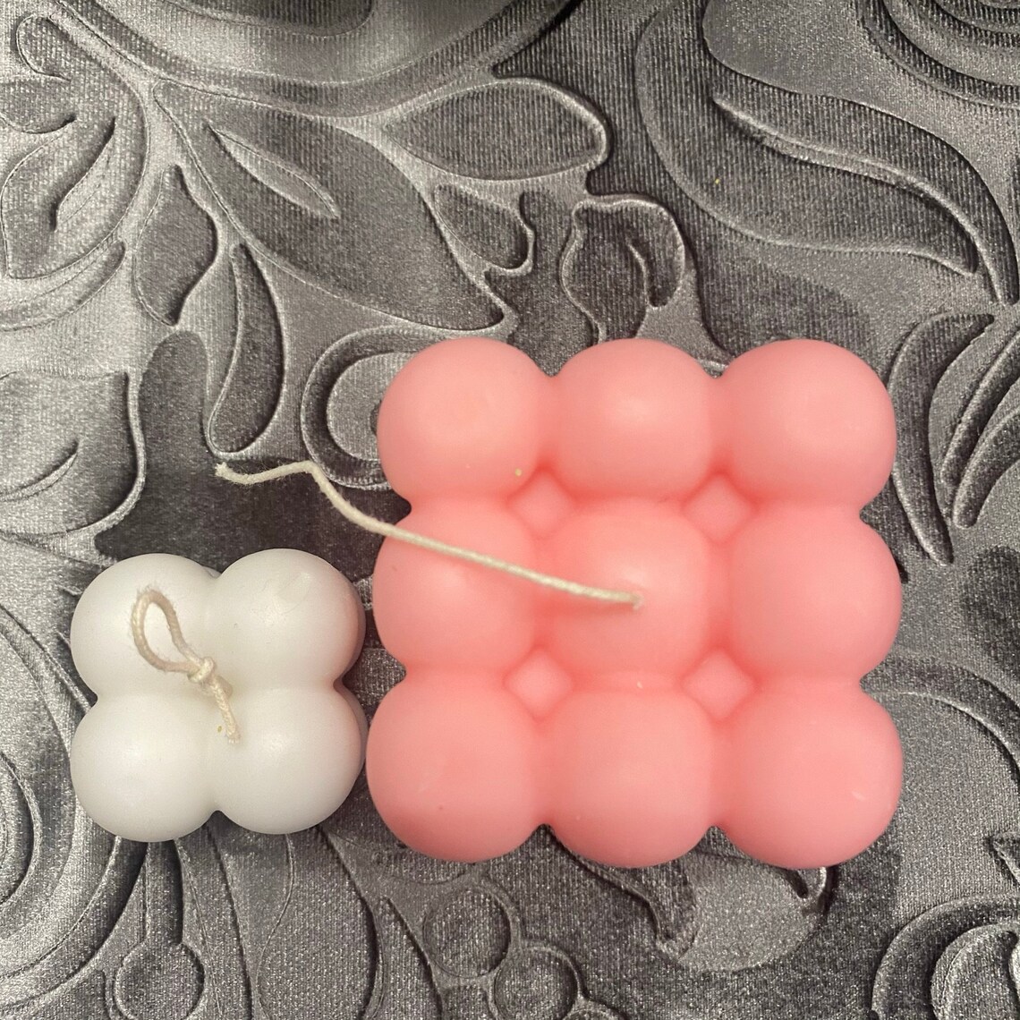 SMALL Bubble Cube Candle Small Scented Candle Hand Poured - Etsy