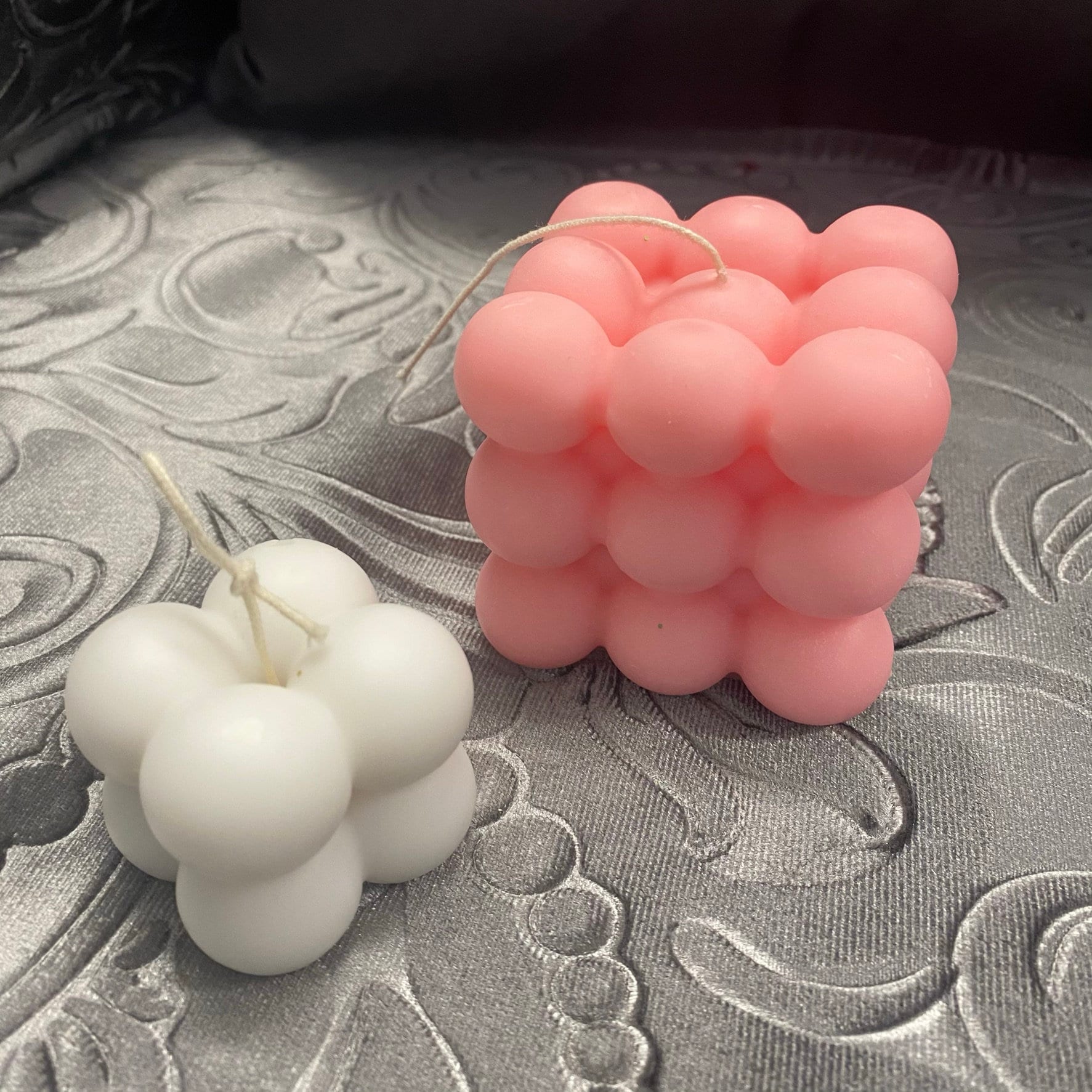 SMALL Bubble Cube Candle Small Scented Candle Hand Poured | Etsy