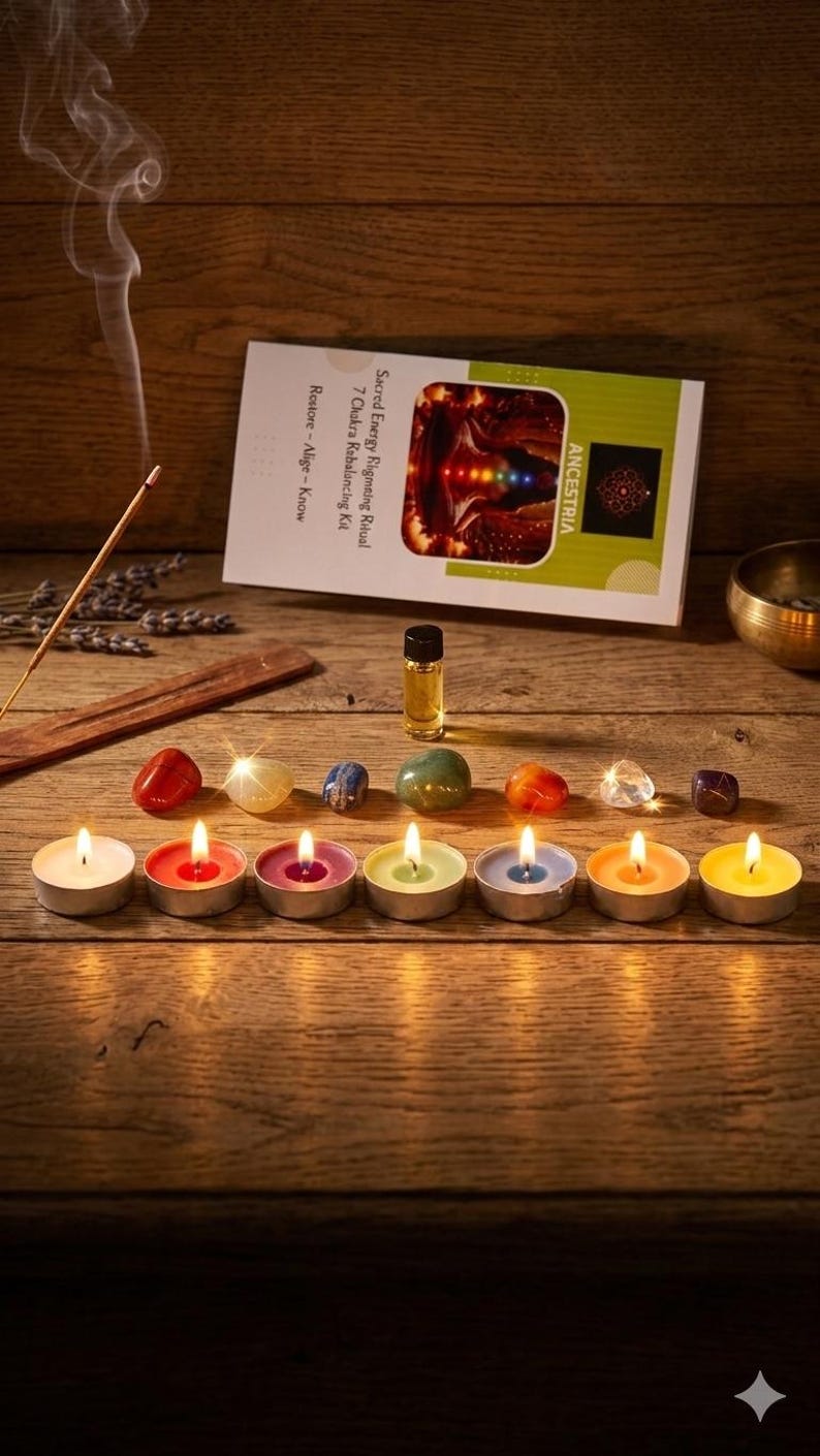 Energy Alignment Ritual Kit – Chakra Balance – Spiritual Cleansing Set ...
