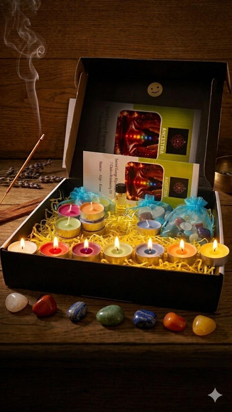 Energy Alignment Ritual Kit – Chakra Balance – Spiritual Cleansing Set ...
