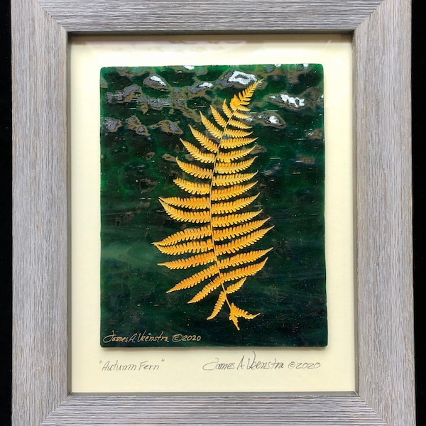Fern Glass Wall Panel - Etsy