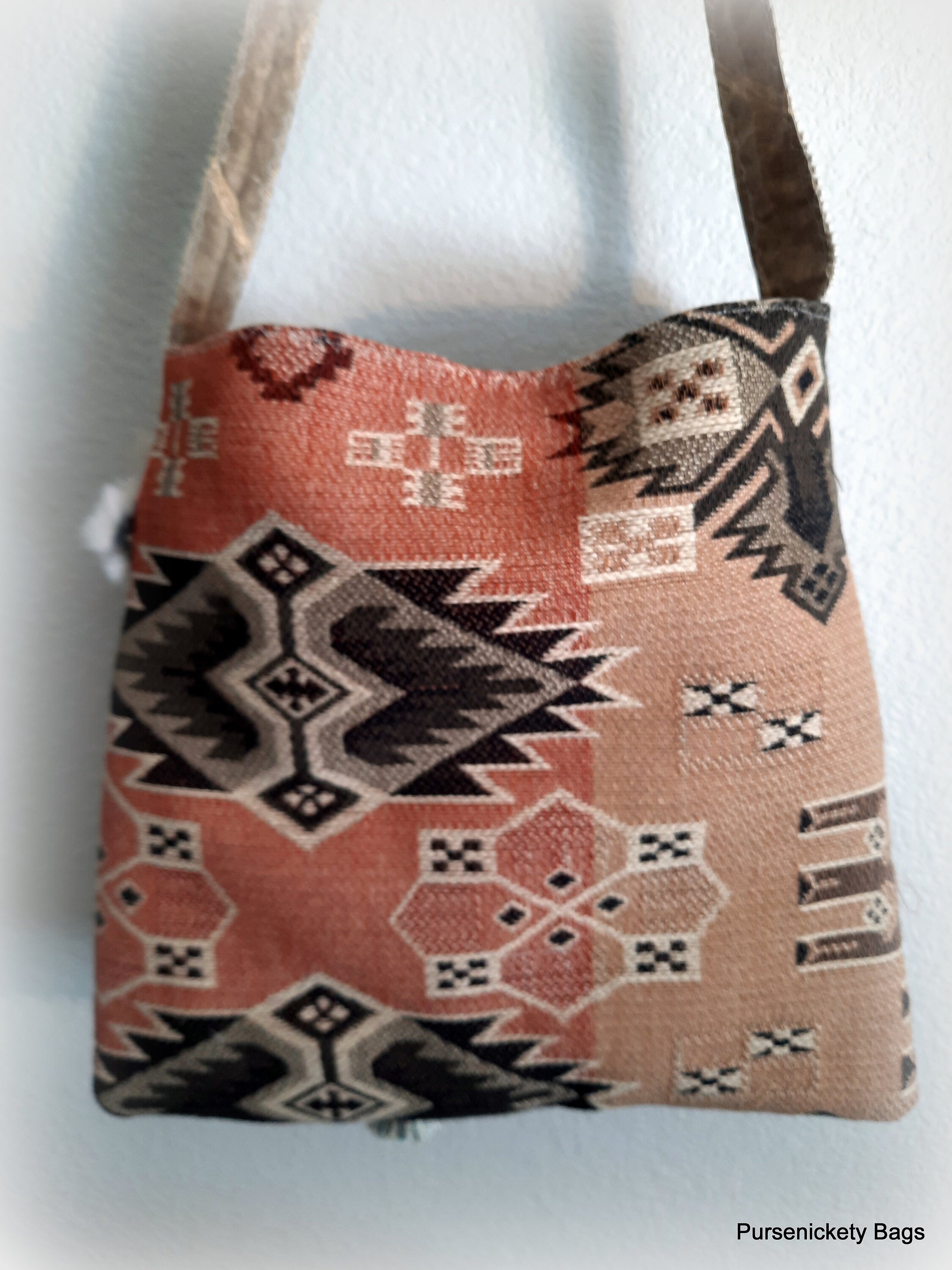 Navajo Shoulder Bag, Leather, Tassels, Handmade Bag, Fur Trim, Navajo ...