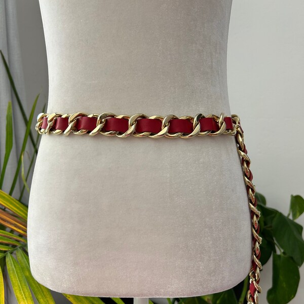 Leather Link Belt - Etsy