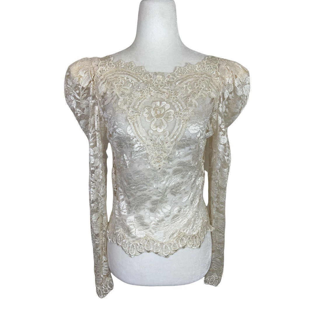 Victorian Style Lace Blouse - Etsy