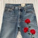 Vintage Cache Rose Embroidered High Waisted Denim Jeans - Etsy