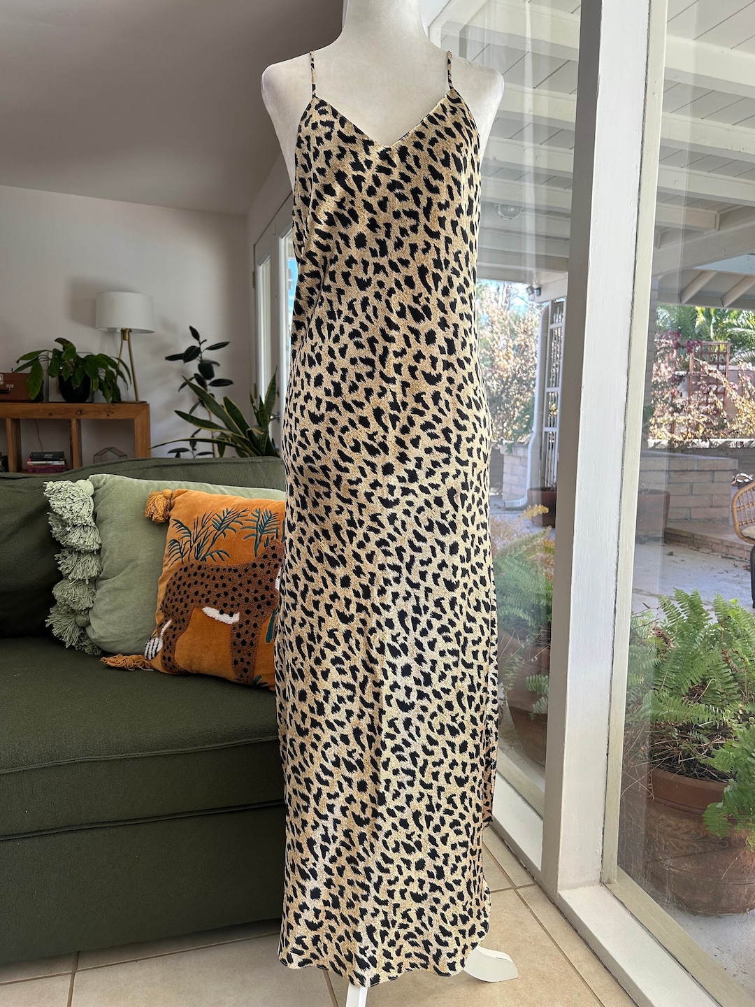 Vintage Cheetah Print Satin Slip - Etsy