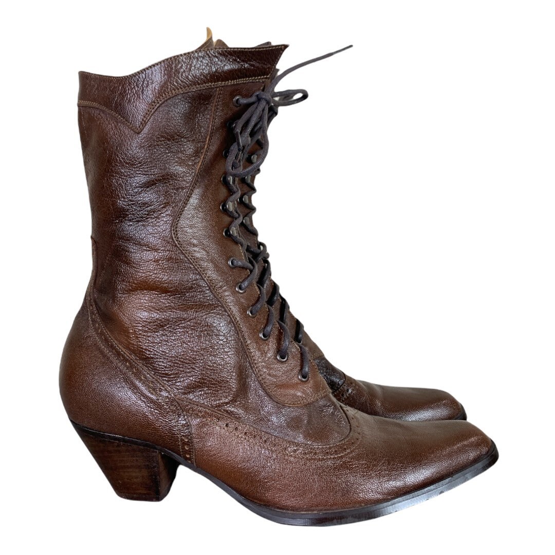 Oak Tree Farms Victorian Lace up Boot - Etsy
