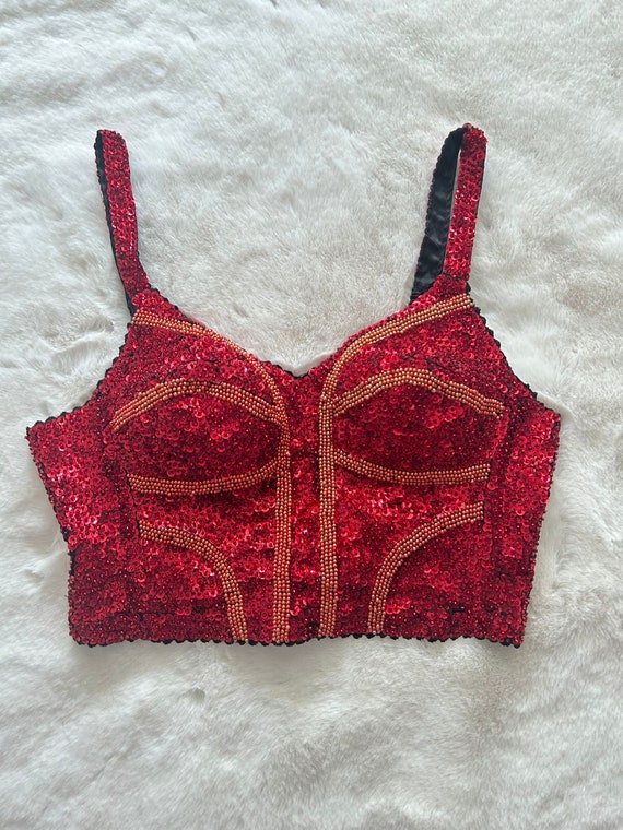 Vintage red sequin - Gem