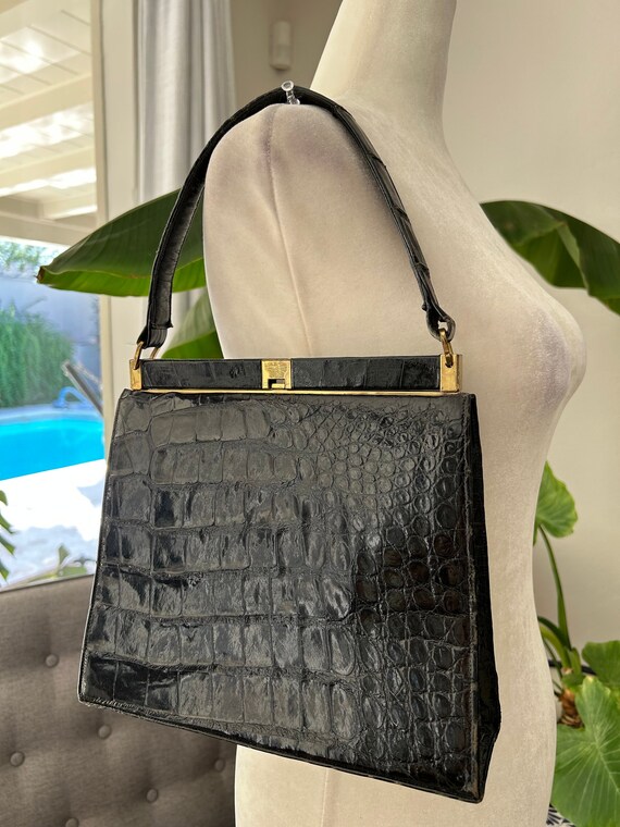 Vintage alligator handbag - Gem