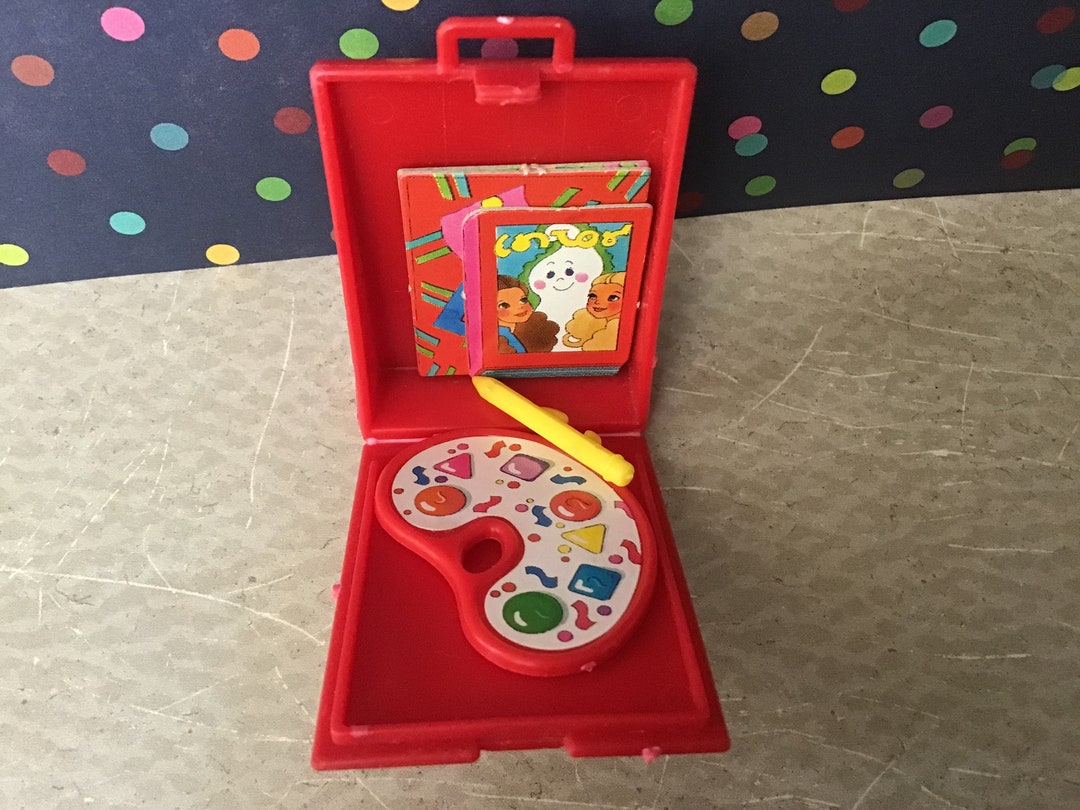 Miniature Art Set, Miniature Doll House Art Box, Doll Art Set, Vintage ...