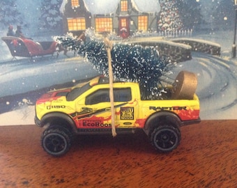 Ford Ranger Raptor Truck Carrying Christmas Tree2019 Red Ford - Etsy