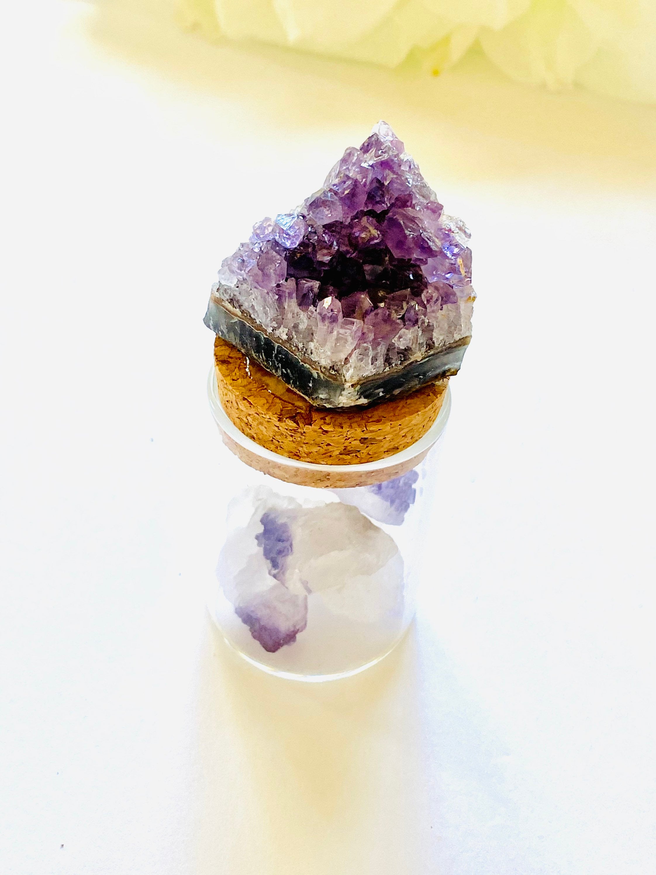 Amethyst Jar With Fluorite Crystal Jar Wellness Gifts - Etsy Australia