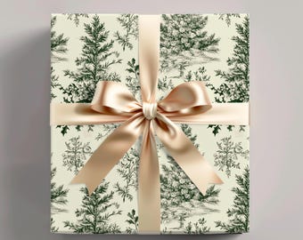 Gift Wrap Papers, Vintage Victorian Christmas Toile Wrapping Paper ...