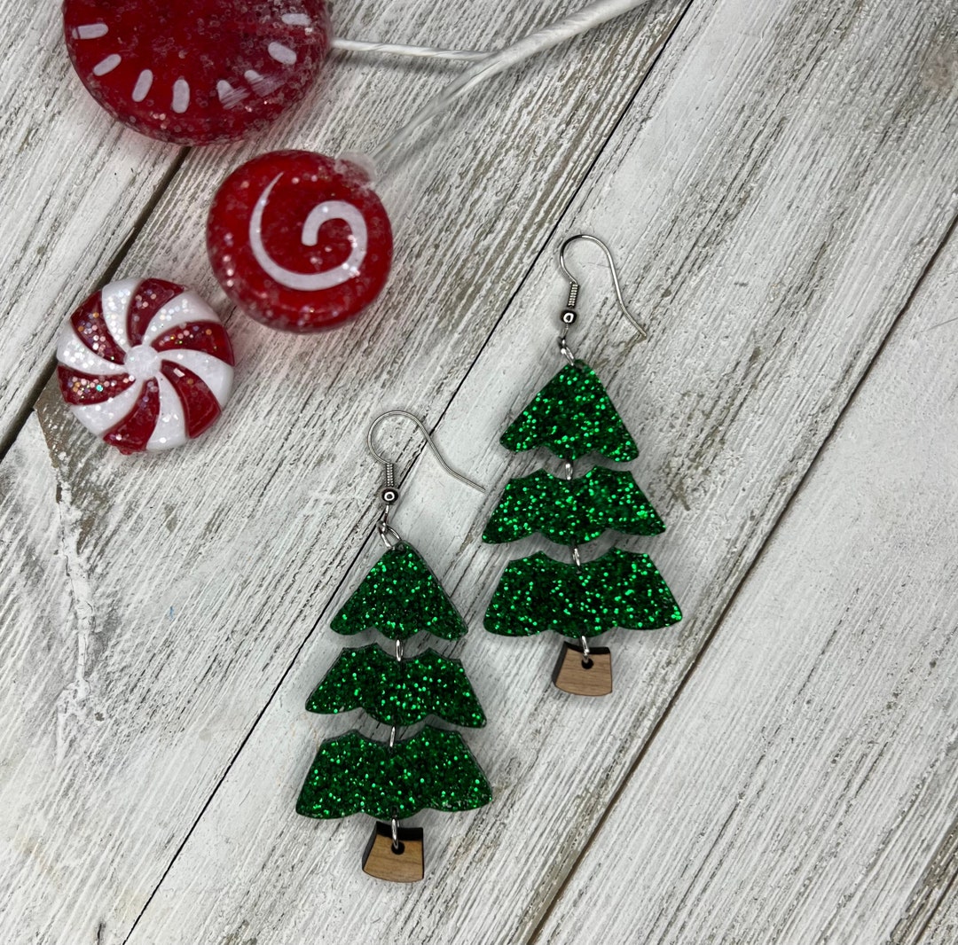 Three Layer Christmas Tree Earring Laser File-svg-file Only-commercial ...