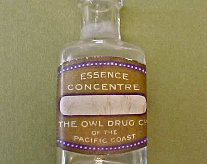Nice Little Embossed owl Drug Essence Concentre - Etsy