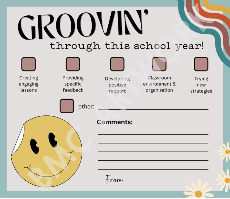 Teacher Feedback Cards | Walkthrough Forms | Administrator Positive ...