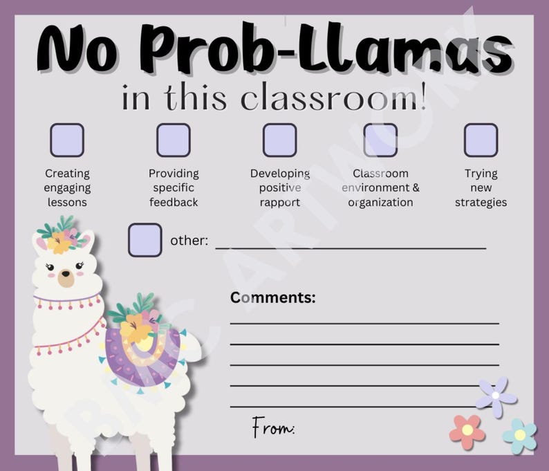 Teacher Feedback Cards | Walkthrough Forms | Administrator Positive ...