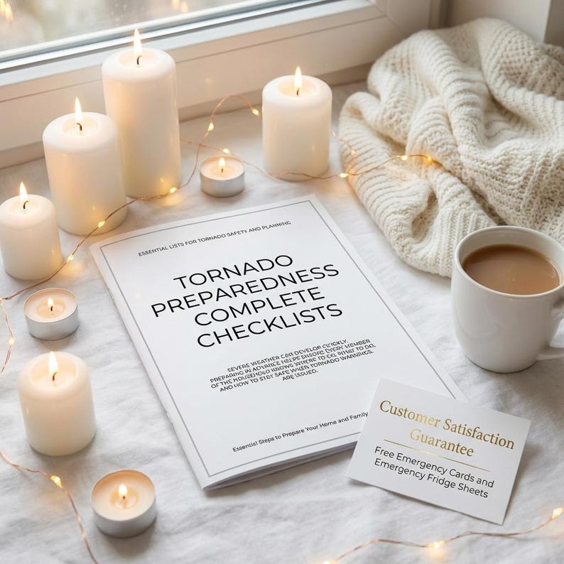 Tornado Preparedness Planner Printable Tornado Emergency Plan Binder ...