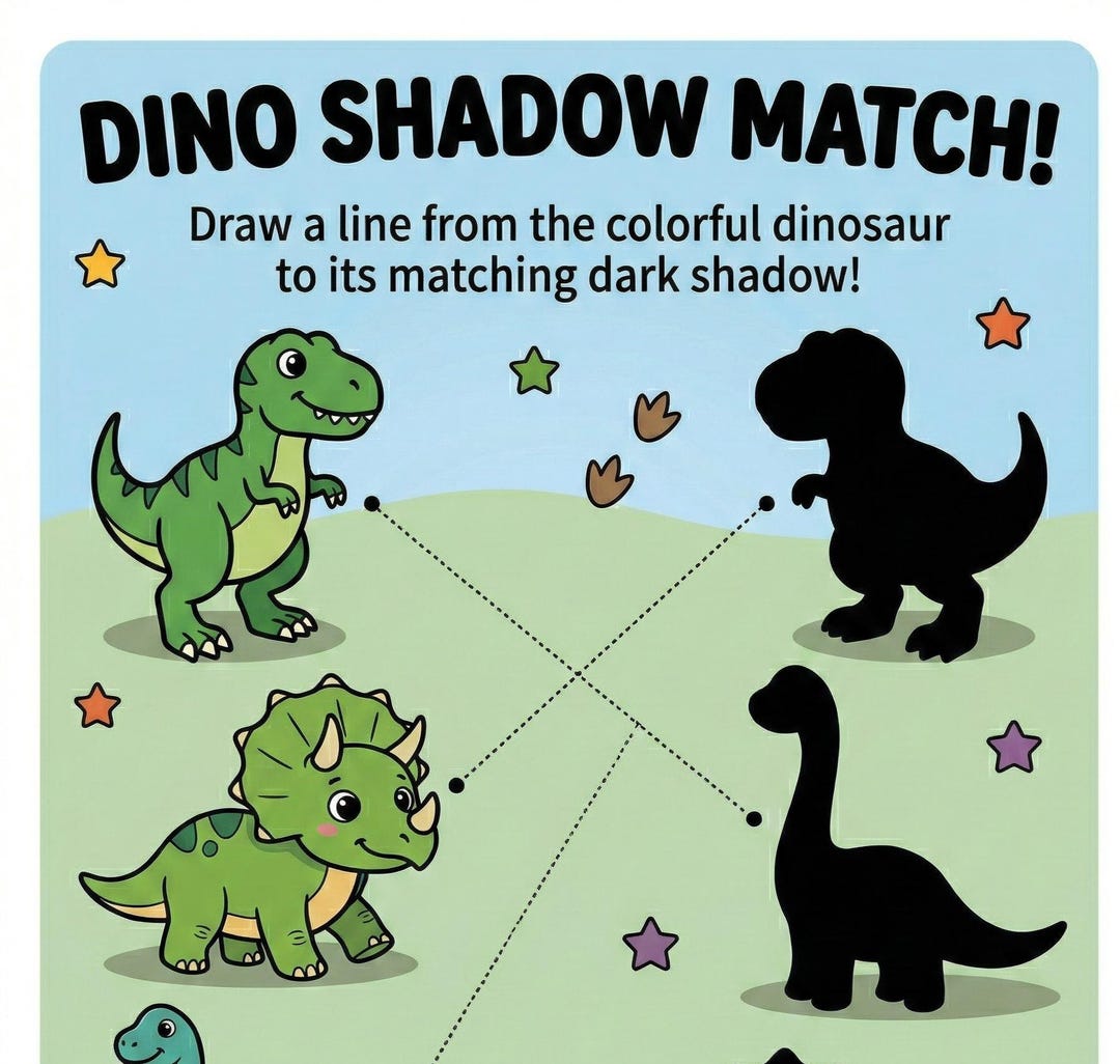 Dinosaur Activity Pack | Preschool Learning (digital Download) - Etsy