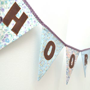 Reusable HOORAY Banner - Dusty Blue and Lavender - Etsy