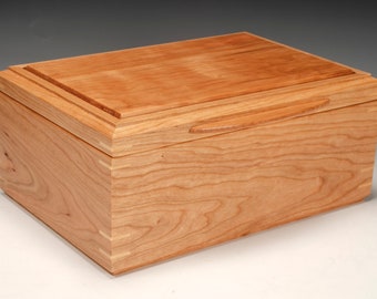 Cherry Wood Box - Etsy