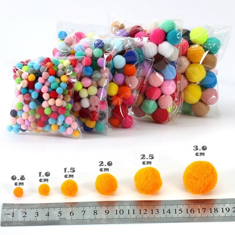 Pom Poms Available in 24 Colors / Polyester Pom Poms / Polyester Balls ...