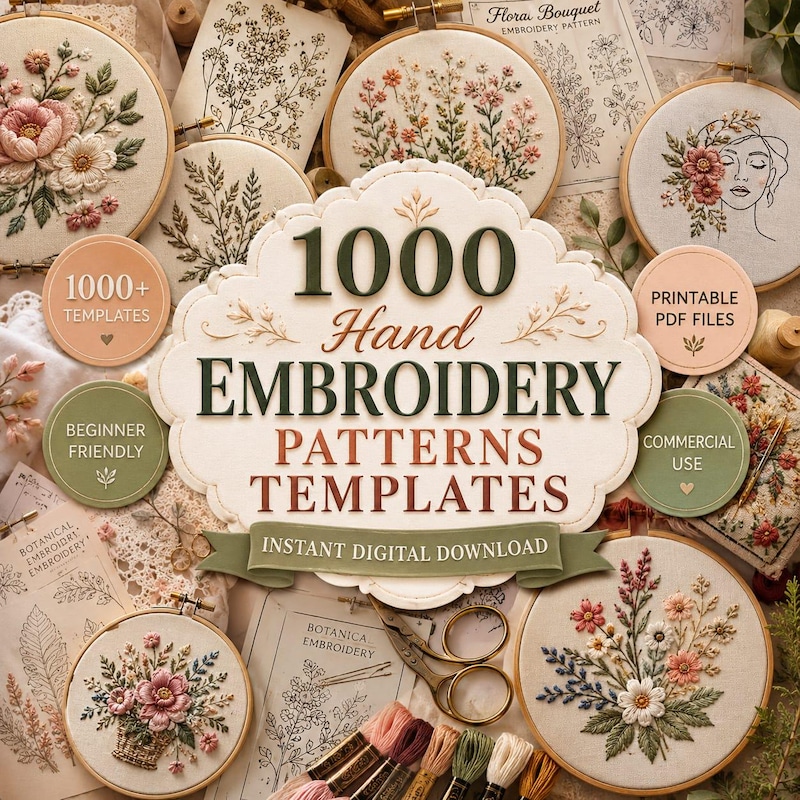 Modern Embroidery - Etsy UK
