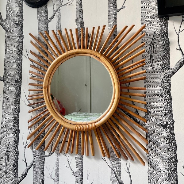 Rattan Mirror - Etsy