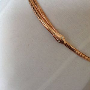 Vintage Gold Snake Chain Belt NOS | Etsy