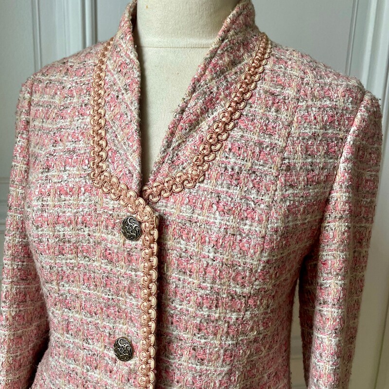 Pink Tweed Dress Women - Etsy