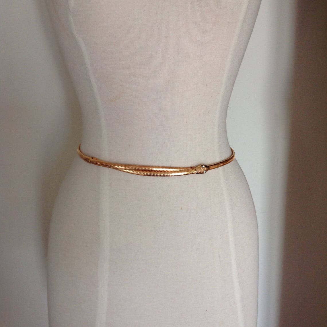 Vintage Gold Snake Chain Belt NOS | Etsy