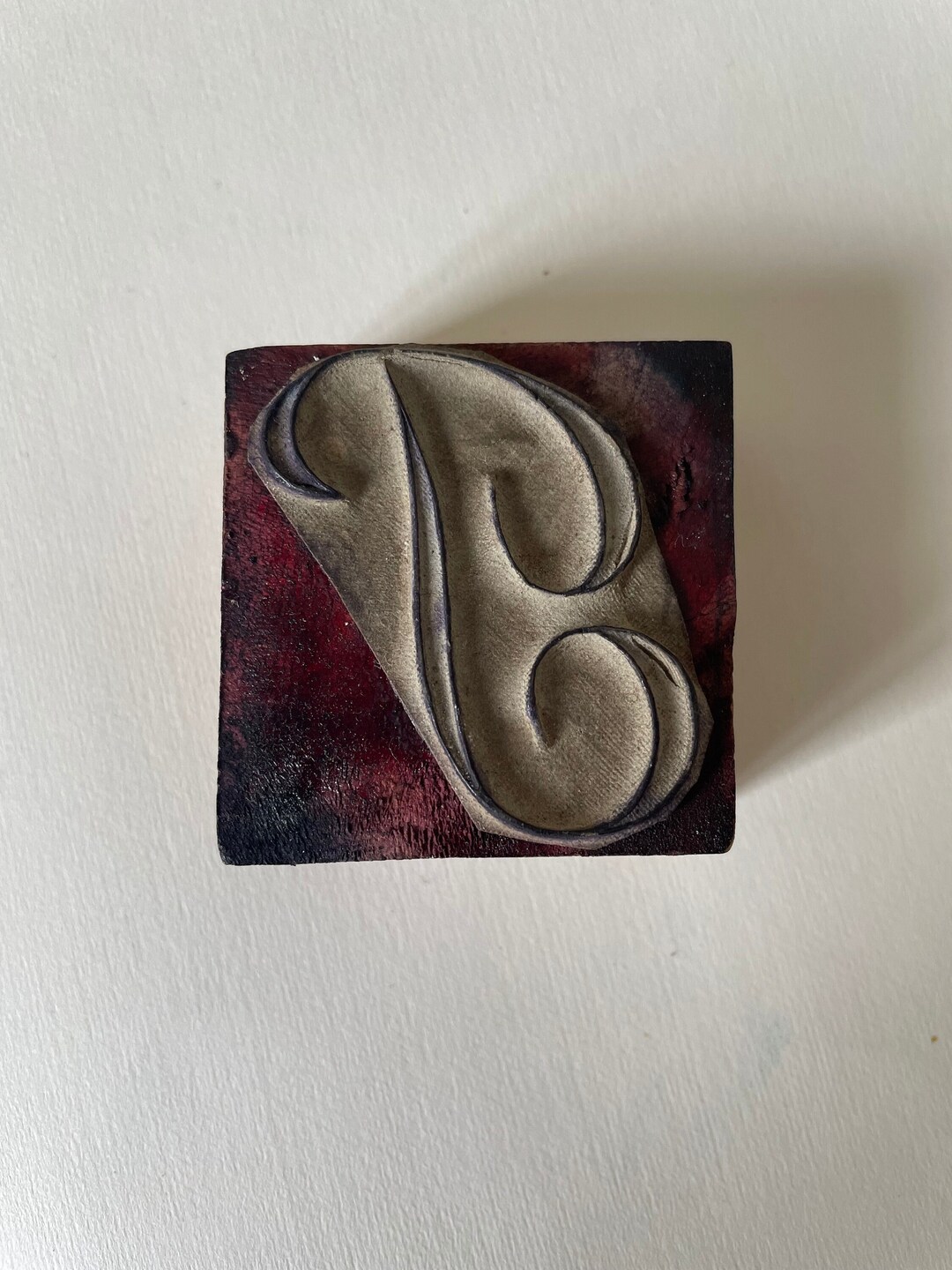 Vintage French Wooden Stamps Embroidery Monograms 30's P Letter - Etsy