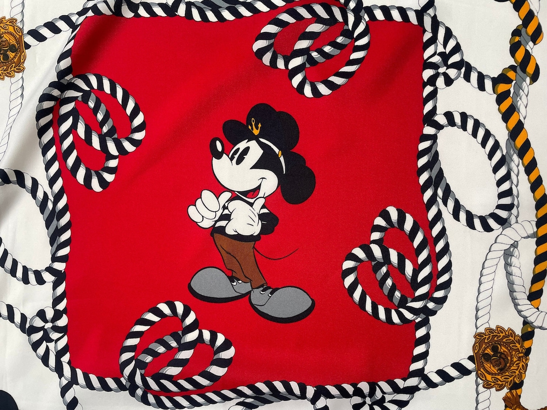 Vintage Mickey Scarf Disney Mickey Mouse Pretty Sailor - Etsy
