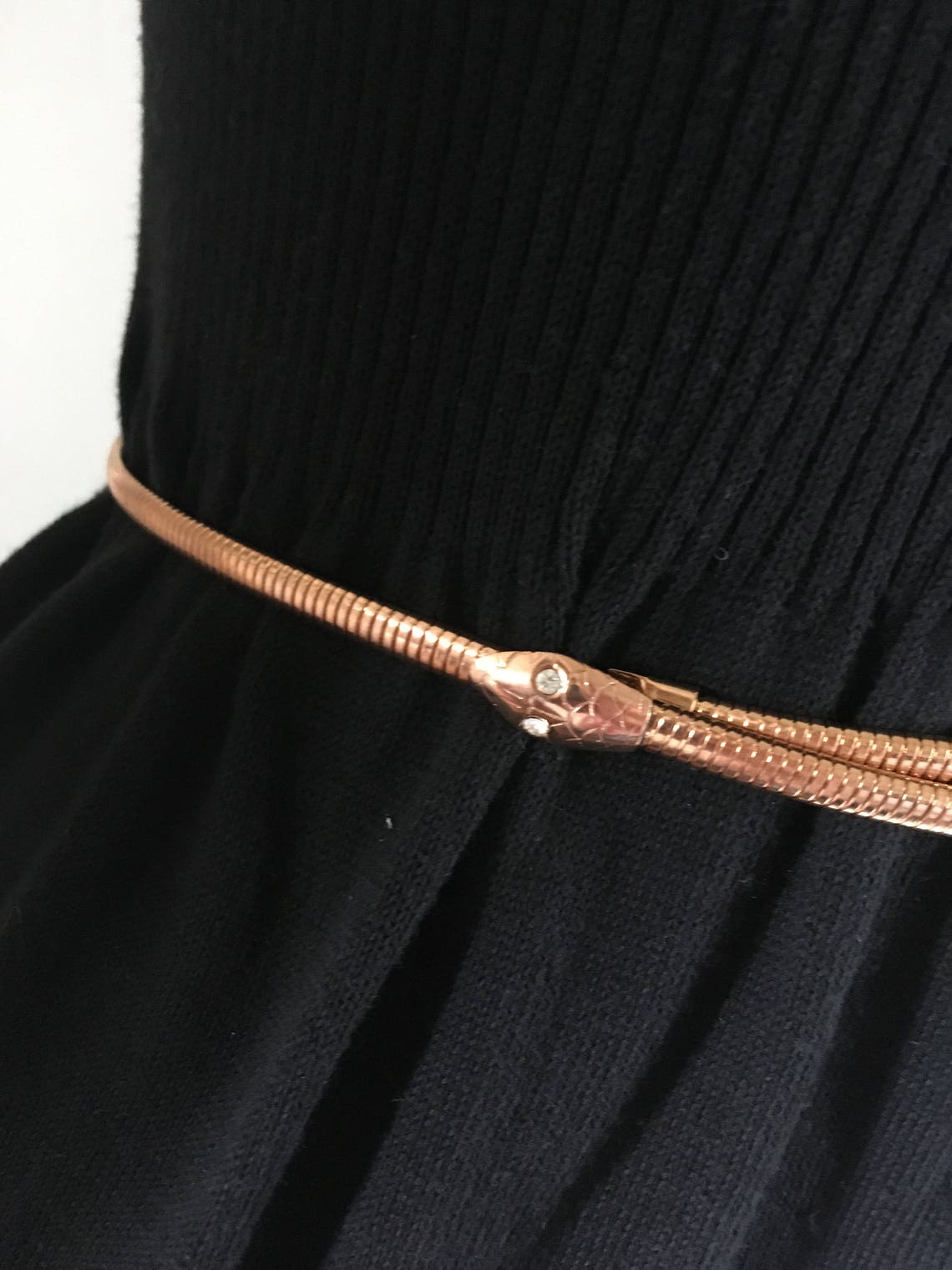 Vintage Gold Snake Chain Belt NOS | Etsy