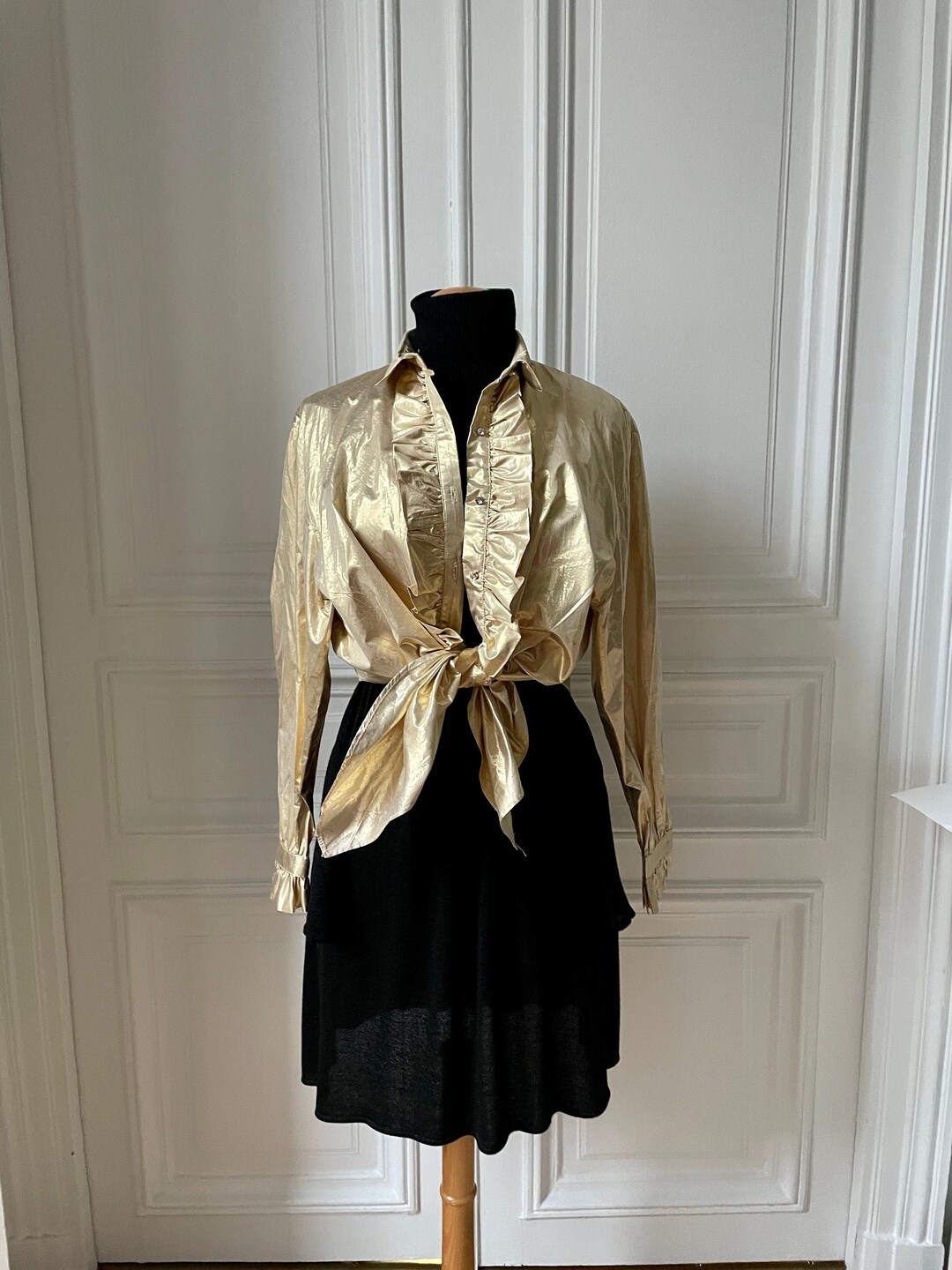 Vintage 80s Gold Jacket Rock Disco Party Girl Rhinestones Buttons - Etsy