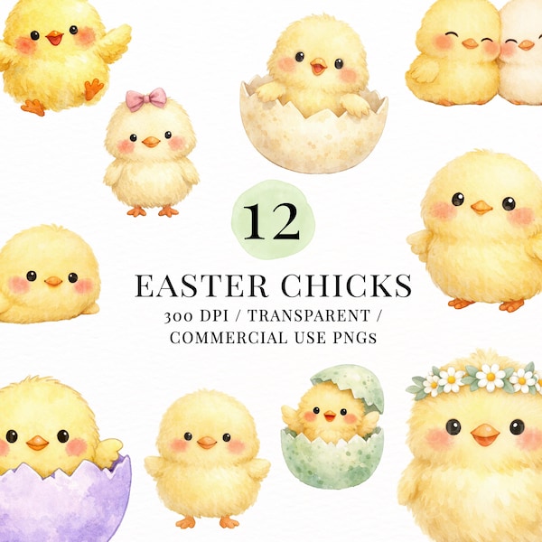 Easter Chick Png - Etsy UK