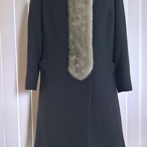 Flemington Furs Long Vintage Fur and Wool Coat SM MED Grey - Etsy