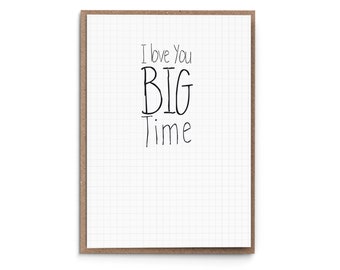 Love You Big Time - Etsy